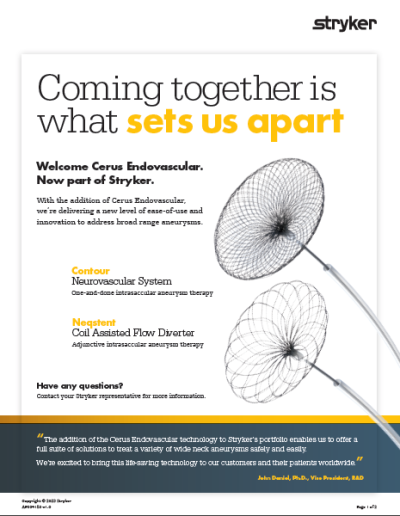 Stryker adquiere la empresa CERUS Endovascular - GeNI: SOCIEDAD DEL ...